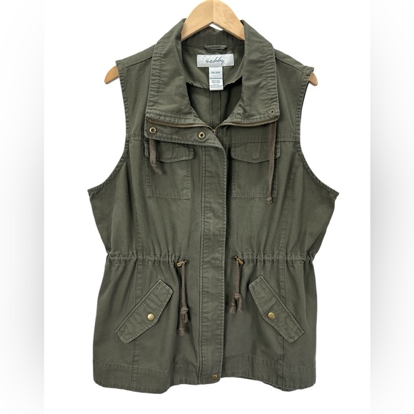 Sebby | Jackets & Coats | Sebby Cargo Cotton Canvas Drawstring Safari ...